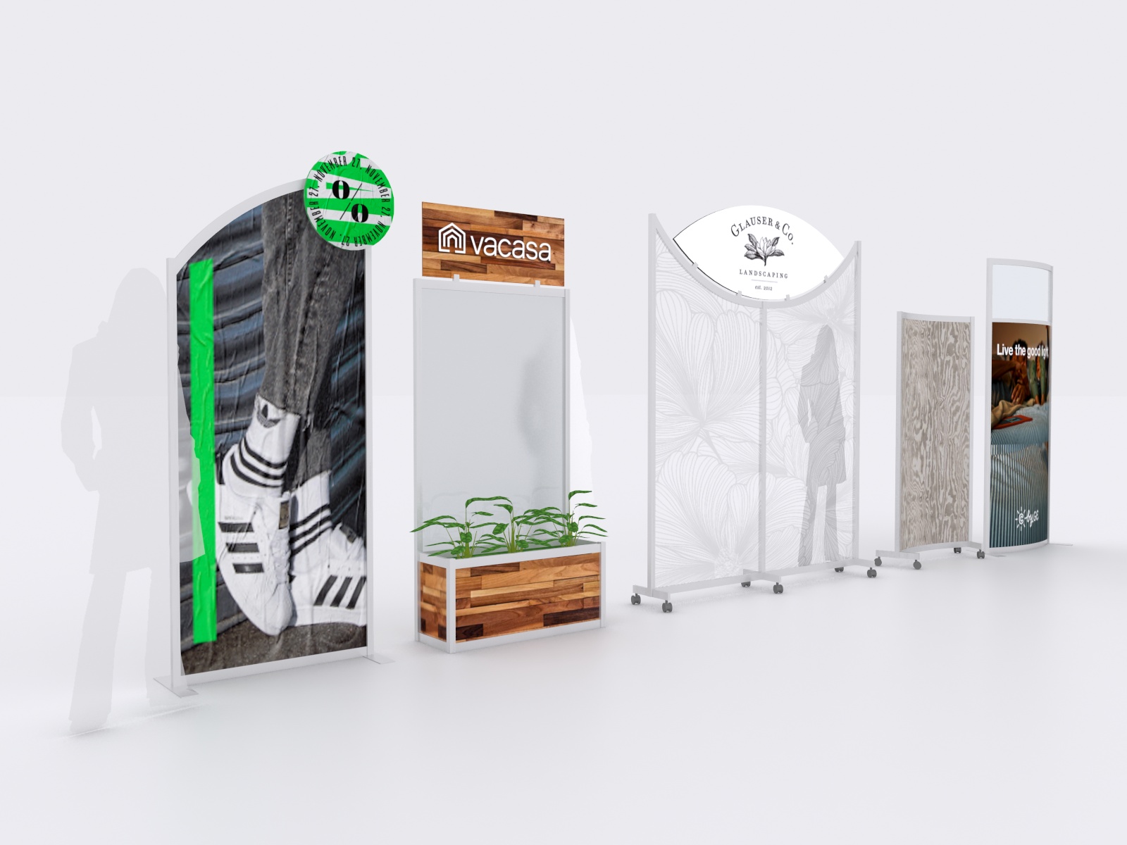 Exhibit Design Search - MODT-8010 | Curved Safety Dividers (Safety ...